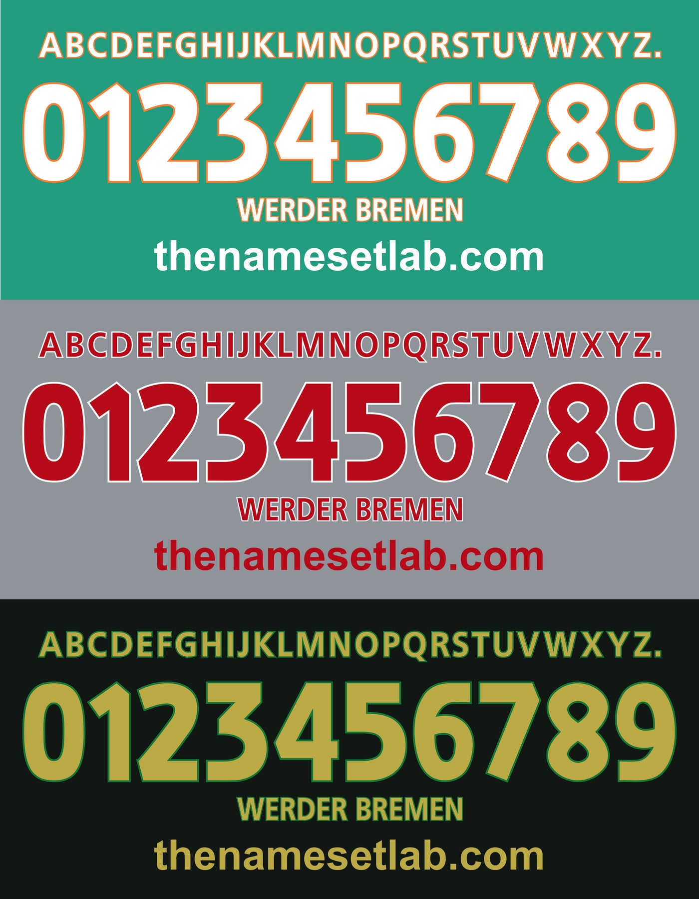 Bremen 2005-2006 Nameset AI Vector File – Retro Football Shirts