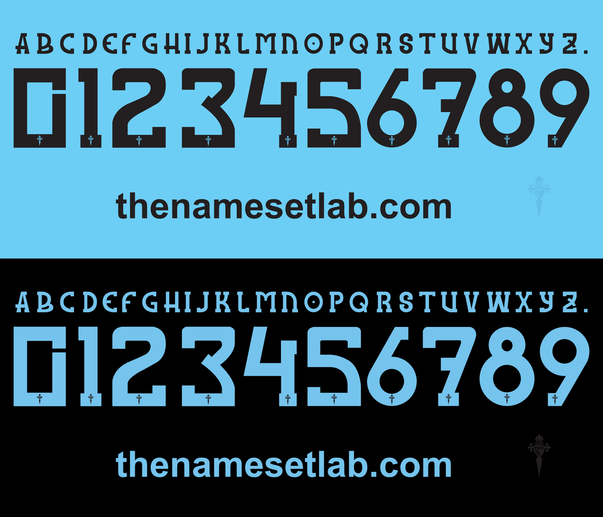 Celta 2013-2014 Nameset AI Vector File – Retro Football Shirts