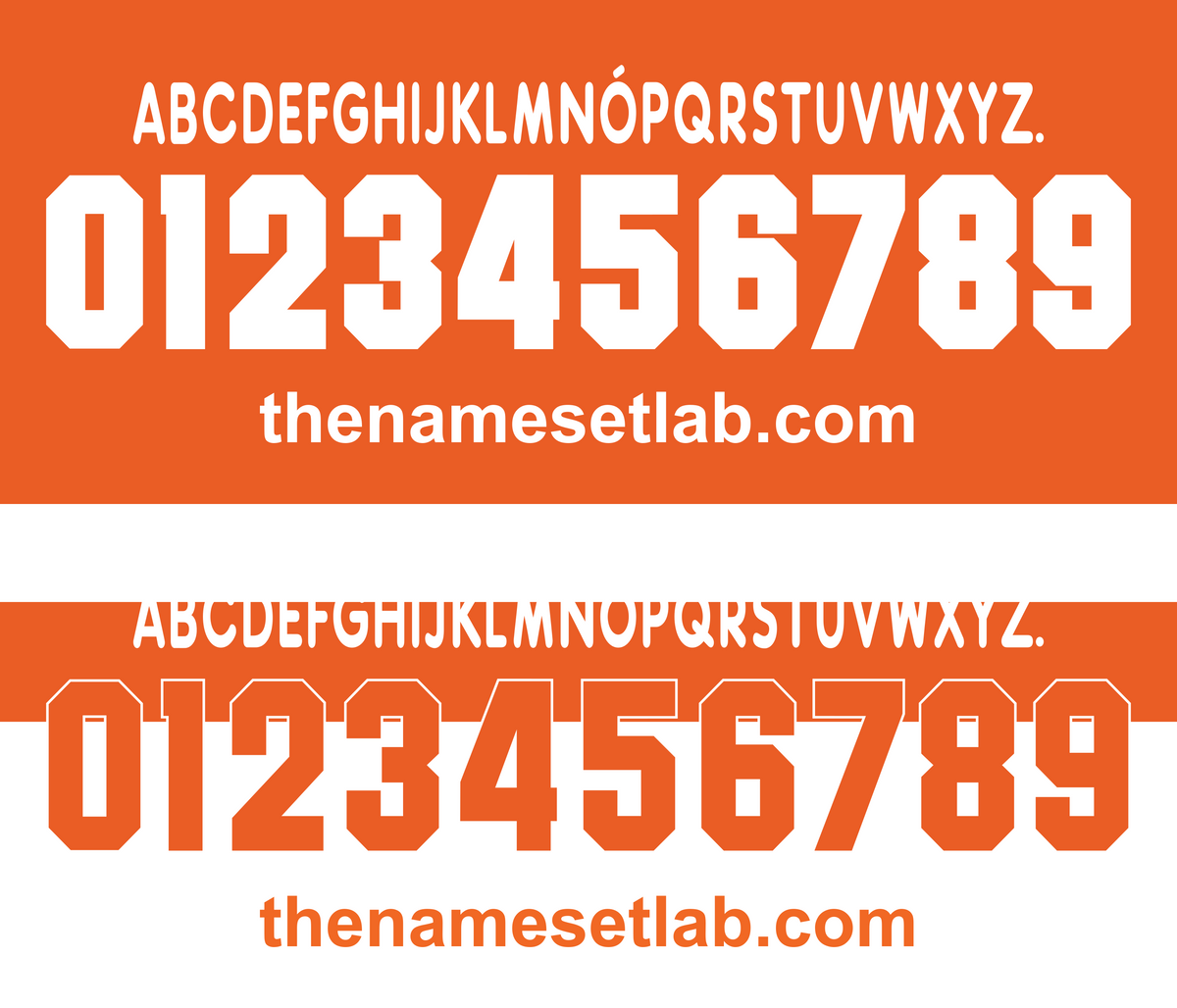 Holland 1996 Football Nameset AI Vector File – Retro Football Shirts