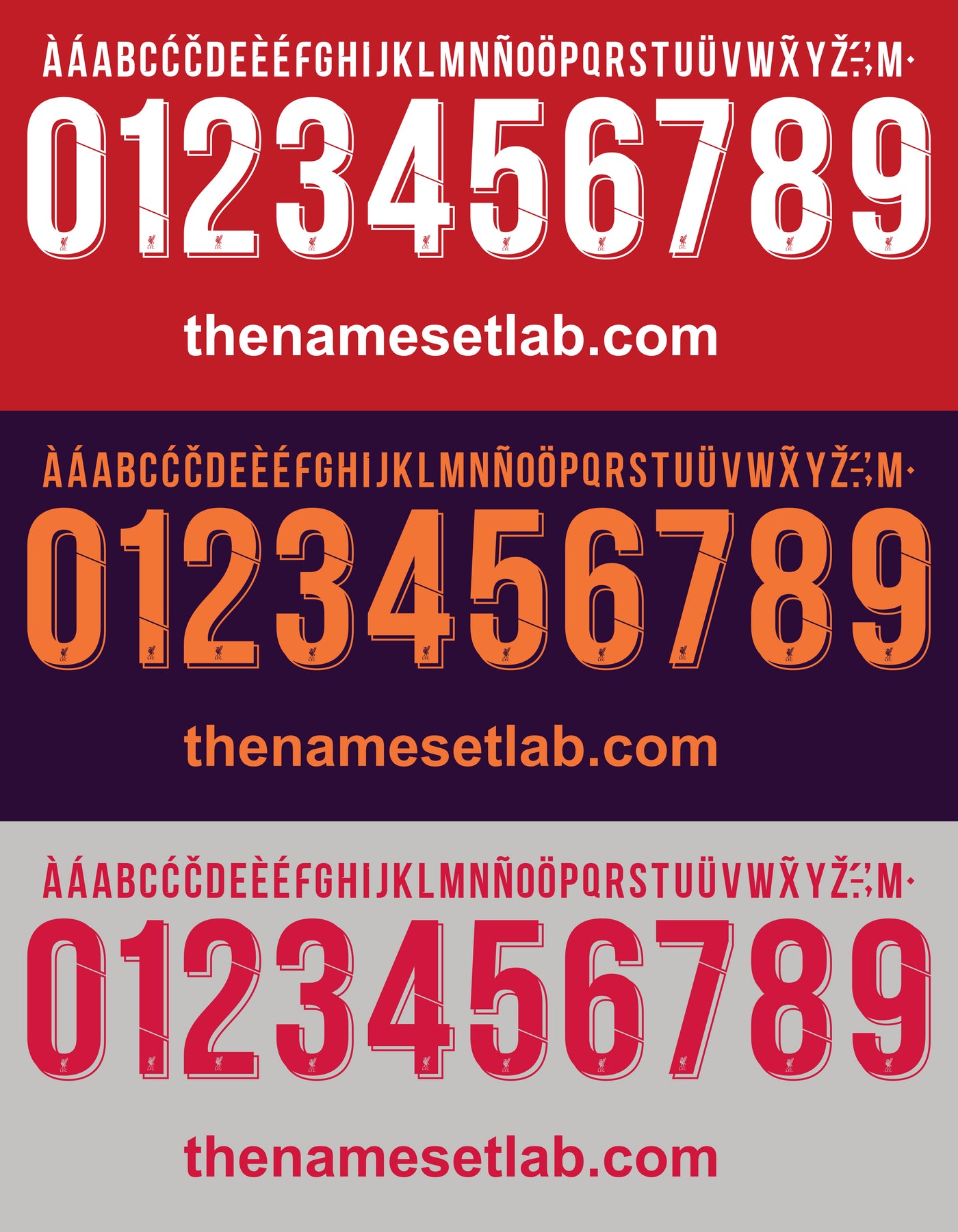 Liverpool 2018-2019 UCL / Cup Font Nameset AI Vector File – Retro ...