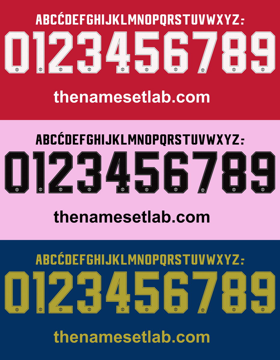 United 2018-2019 Nameset AI Vector File – Retro Football Shirts