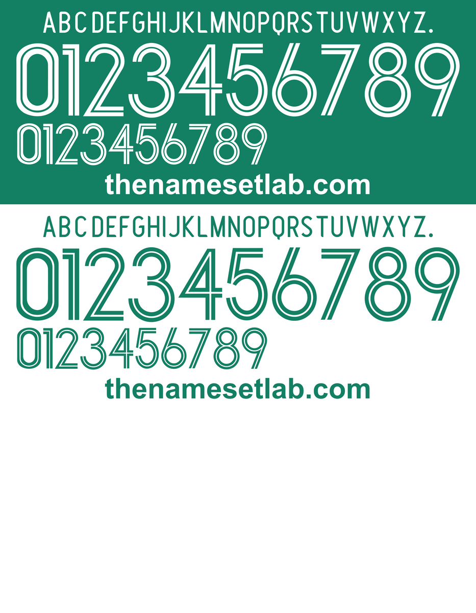 Mexico 2006 Football Nameset AI Vector File – Retro Football Shirts