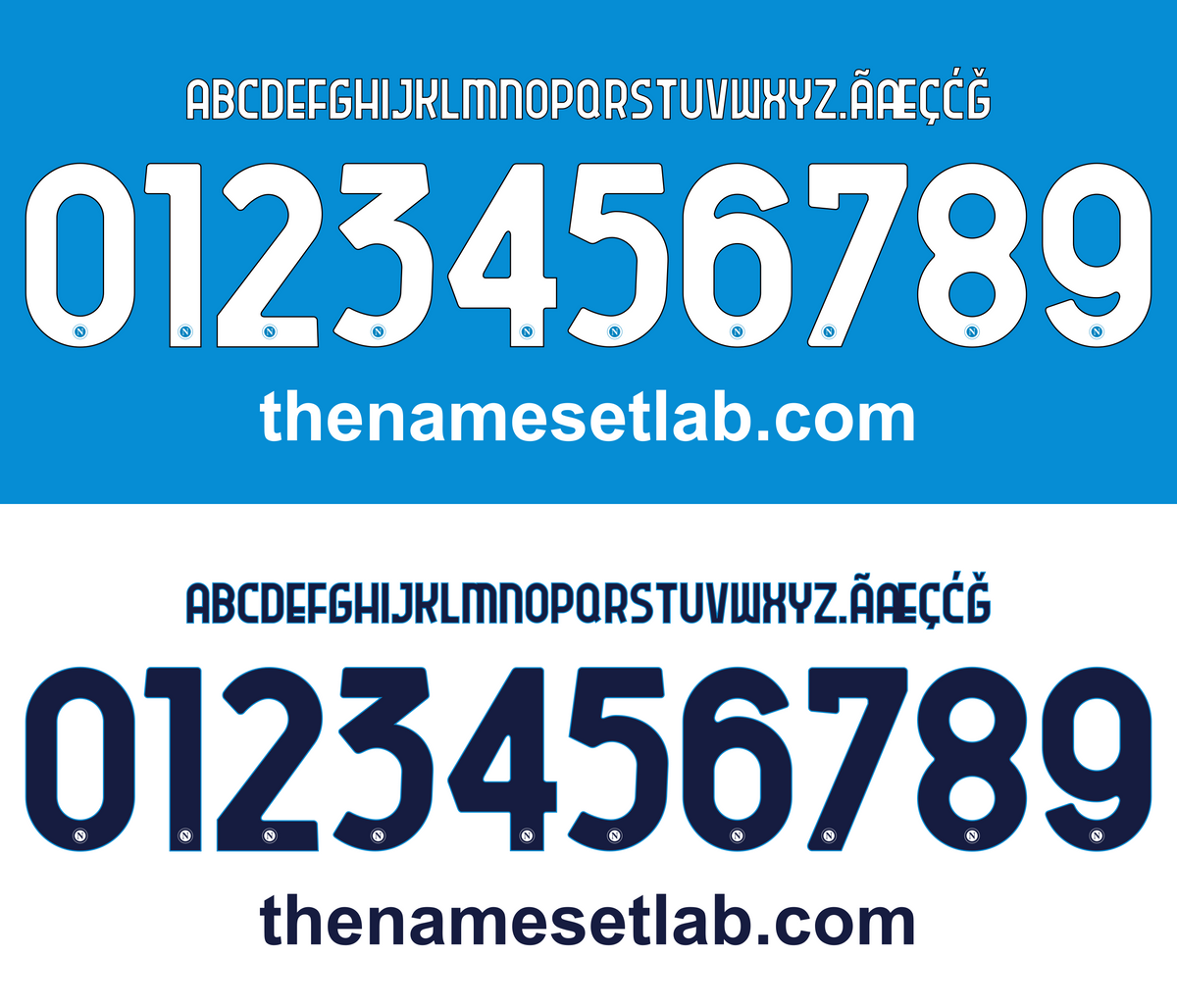Napoli 2024-2025 Nameset AI Vector File – Retro Football Shirts