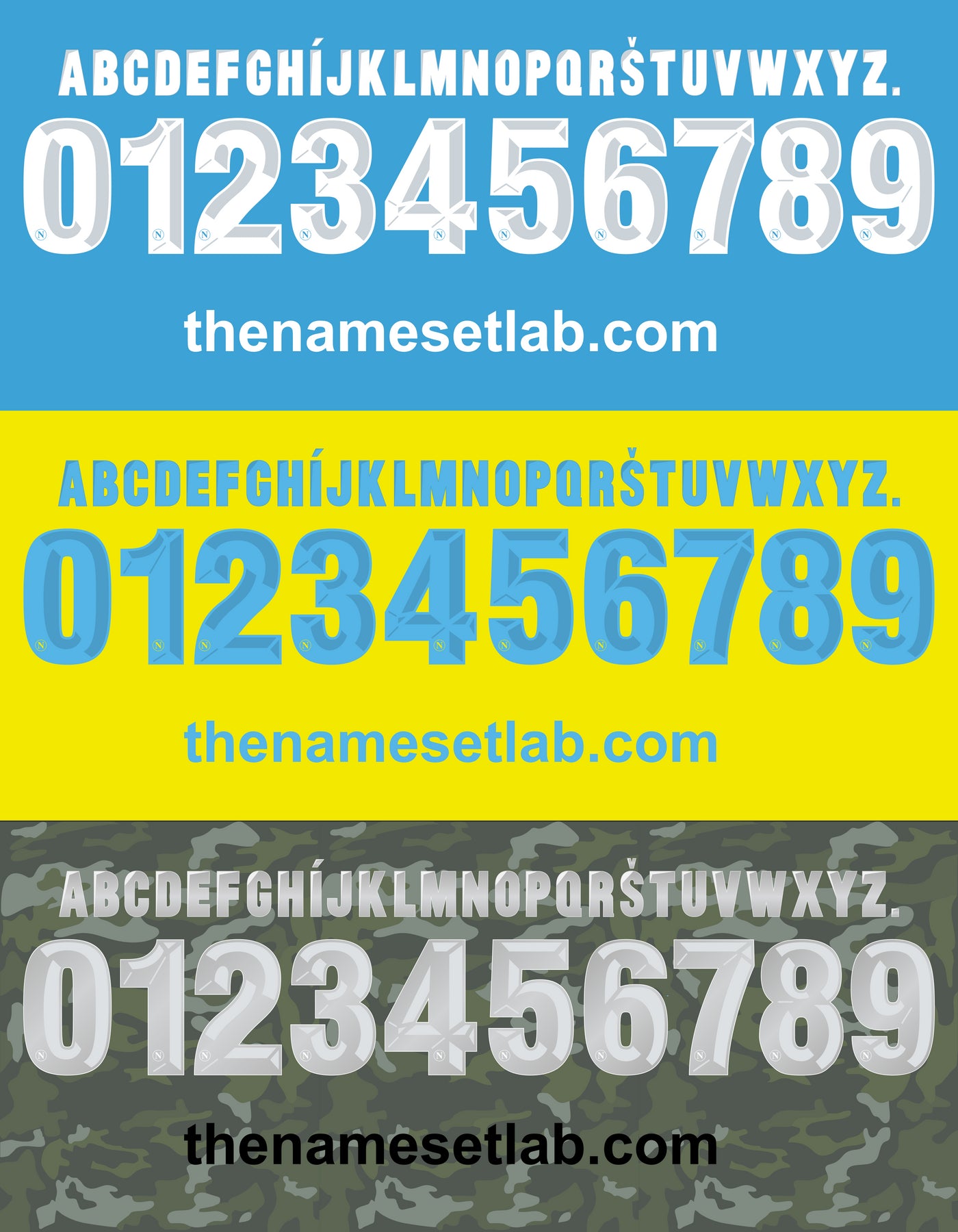 Napoli 2013-2014 Nameset AI Vector File – Retro Football Shirts