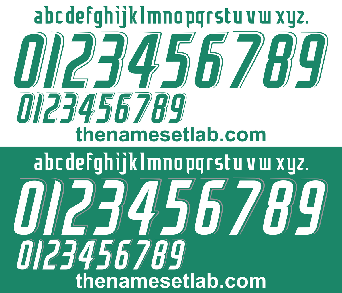 Saudi Arabia 2006 Football Nameset AI Vector File – Retro Football Shirts