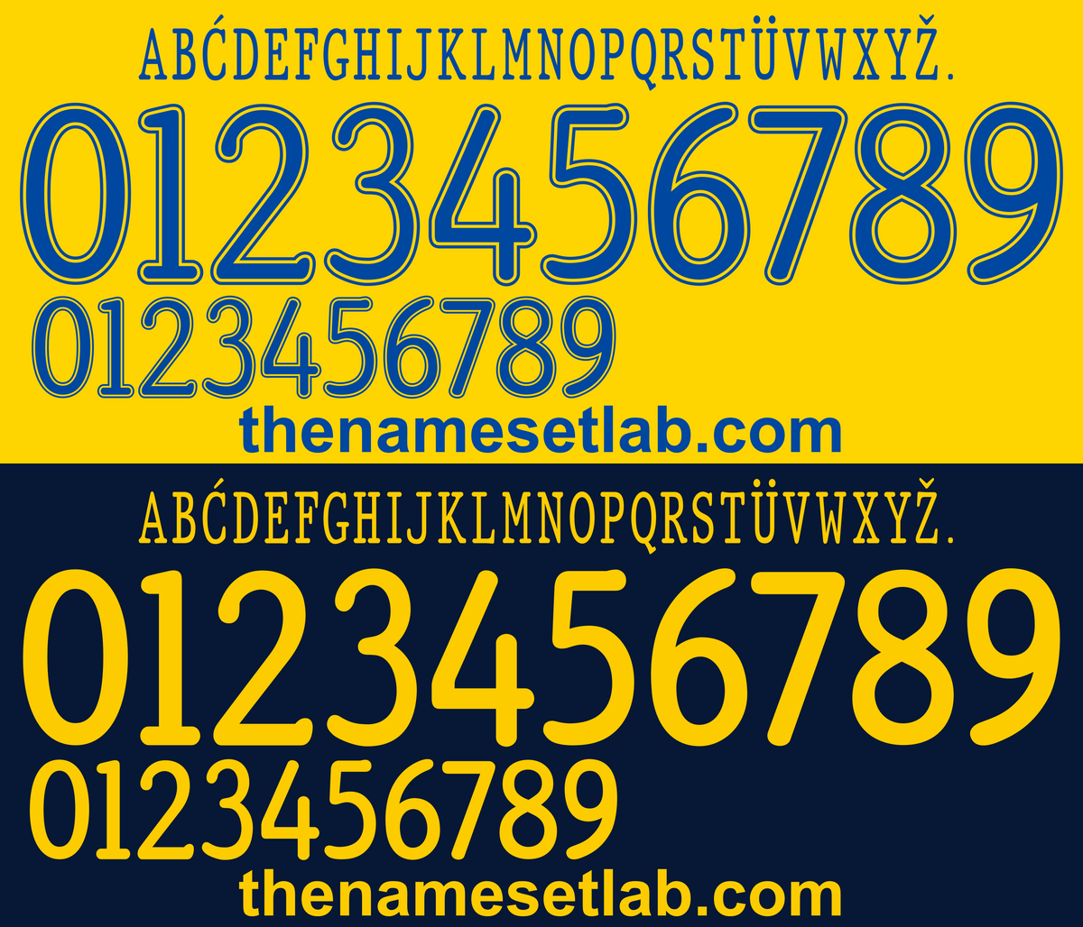 Sweden 2012 Football Nameset AI Vector File – Retro Football Shirts