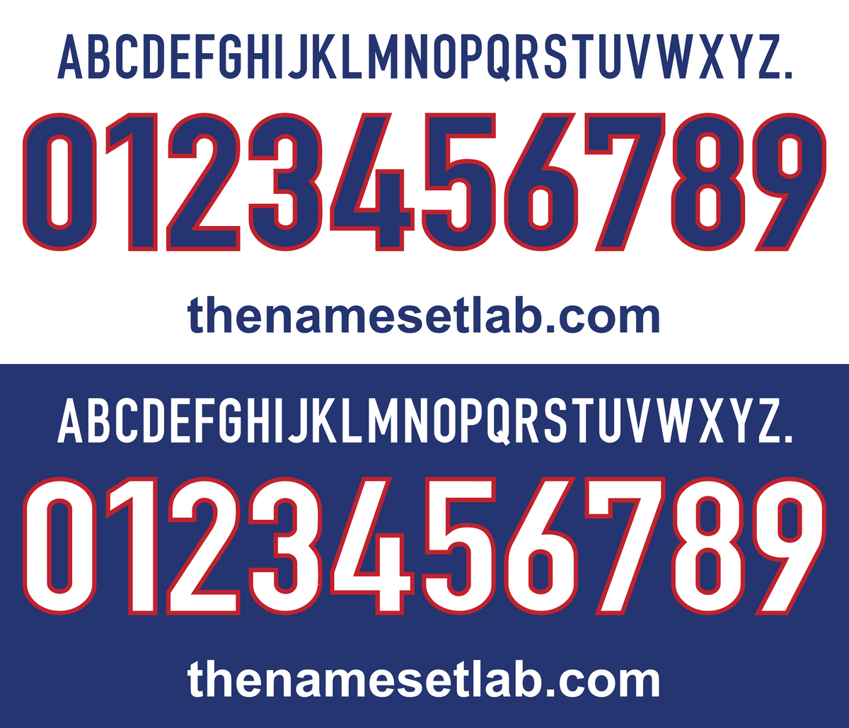 USA 1998 Football Nameset AI Vector File – Retro Football Shirts